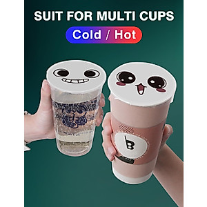 WantJoin 2 Rolls Cup Sealing Film, Pearl Cup Sealer Film 90-105 mm(3.5-3.7in） 6400 Cups for PP Plastic and Paper Cups, Tea Cup Sealing Film for Coffee Shop, Milk Tea Shop, Bar,White