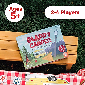 MindWare Slappy Camper Strategy Game - Think Fast and Fill Your Camper – for 2-4 Players – Ages 5 and Up