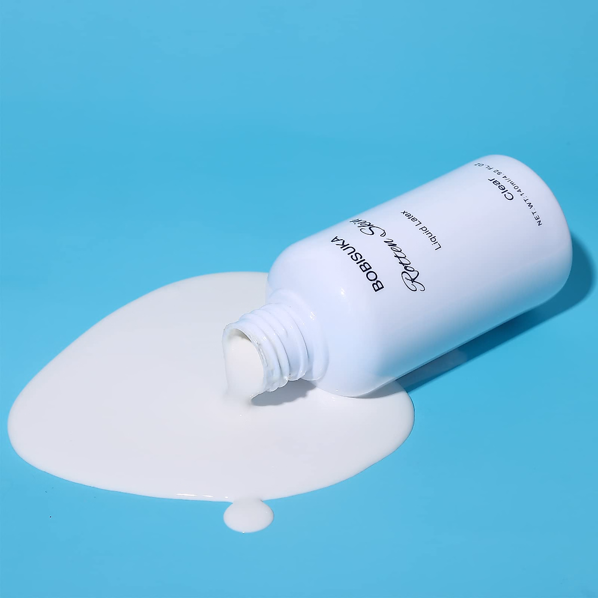 BOBISUKA Clear Liquid Latex, Halloween Costume, Zombie Makeup, SFX Special Effect Make Up for Face and Body, 4.92 FL.OZ