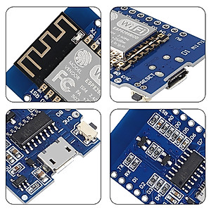 Aokin ESP8266 ESP-12F D1 Mini NodeMcu Lua 4MByte WLAN WiFi Internet Development Board for Arduino, Compatible with WeMos D1 Mini, 5 Pcs