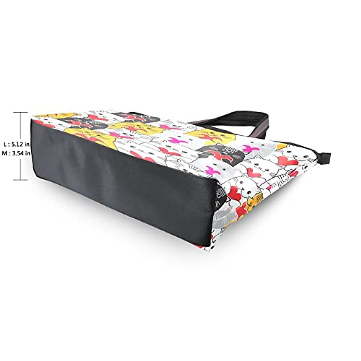 KFBE Women Tote Bags Cute Cat Top Handle Satchel Handbags Shoulder Bag for Shopping L H080509