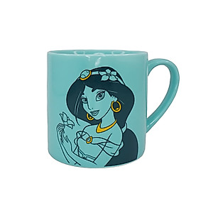 Disney Half Moon Bay Aladdin Mug - Jasmine Boxed Mug - 325ml - Dishwasher and Microwave Safe - Coffee Mug - Office Mug Mug