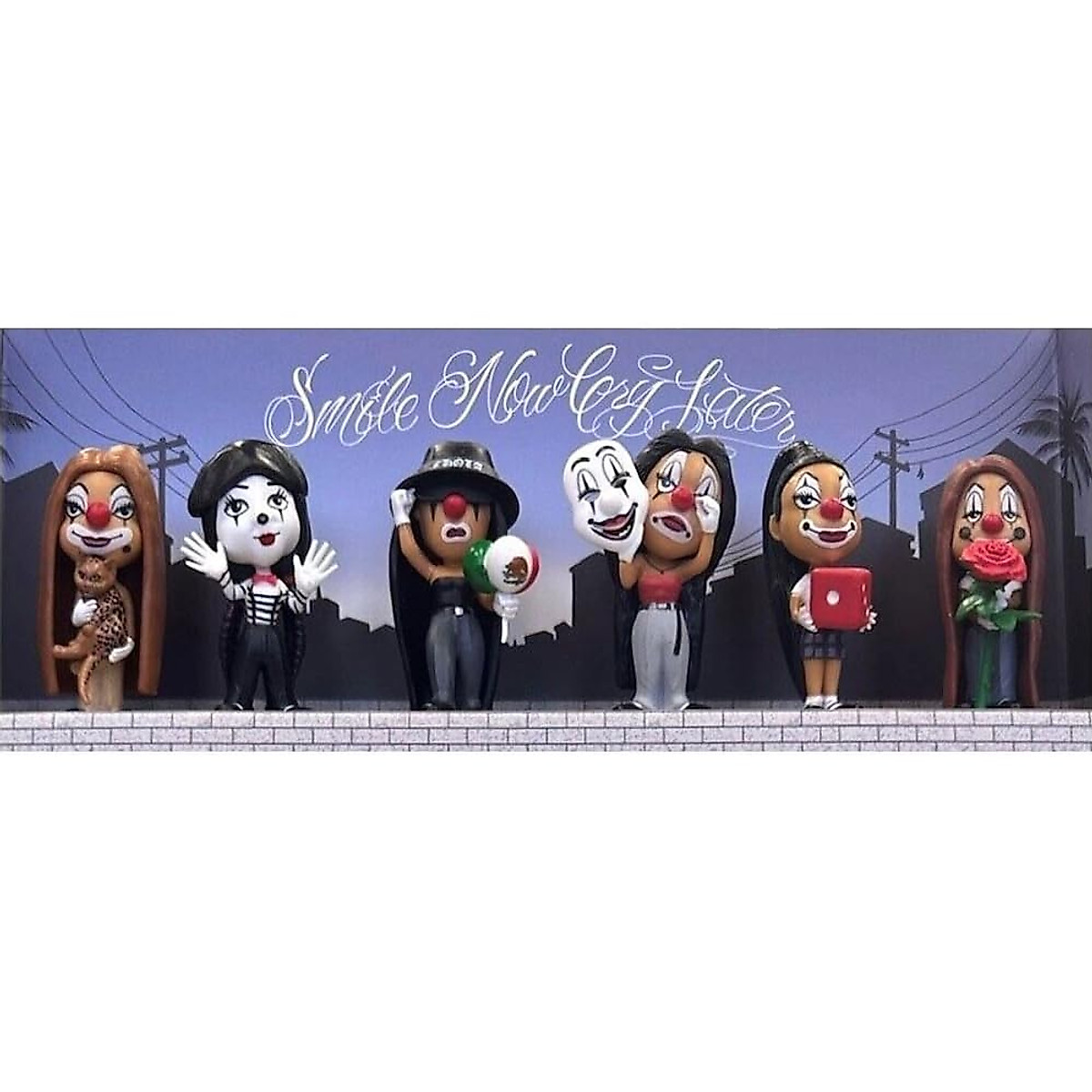 Homie Payasas Series 1, 2-Inch Figures Set of 6 Pieces by Homies 20454BX