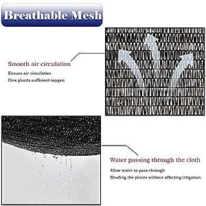 Yardmaker 50% Sun Shade Net Mesh Sunblock Shade Cloth UV Resistant Net for Plants in Greenhouse 10ft x 5ft