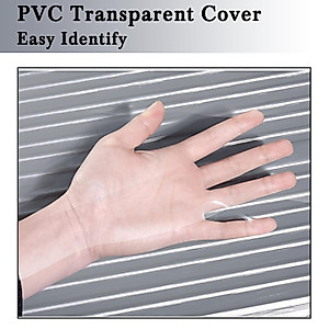 Yuppies Clear PVC Suitcase Cover Protectors Luggage Cover for Wheeled Suitcase (20inch/24inch/28inch (3 Pieces))