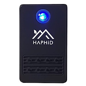 HAPHID Ionizer Air Purifier/Plug in Air Purifier with Highest Output - Up to 40 Million Anions,Filterless Ion Air Purifier for Home&Office Purify:Odors,Pets Smell Etc(1-Pack), Black, AP08B1