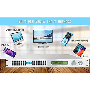 FCC Certified FM Transmitter for Church 50W Broadcast Transmitter with Cable and Antenna FCC ID is 2A6BQ-YXHT