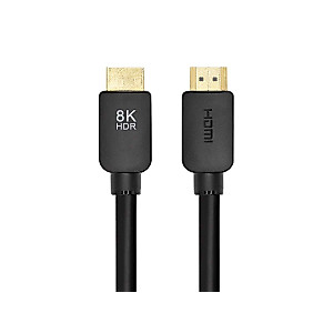 Monoprice 8K No Logo Ultra High Speed HDMI Cable - 5 Feet - Black | 48Gbps, Dynamic HDR, eARC, Compatible with Sony PS5, Xbox Series X, and Xbox Series S