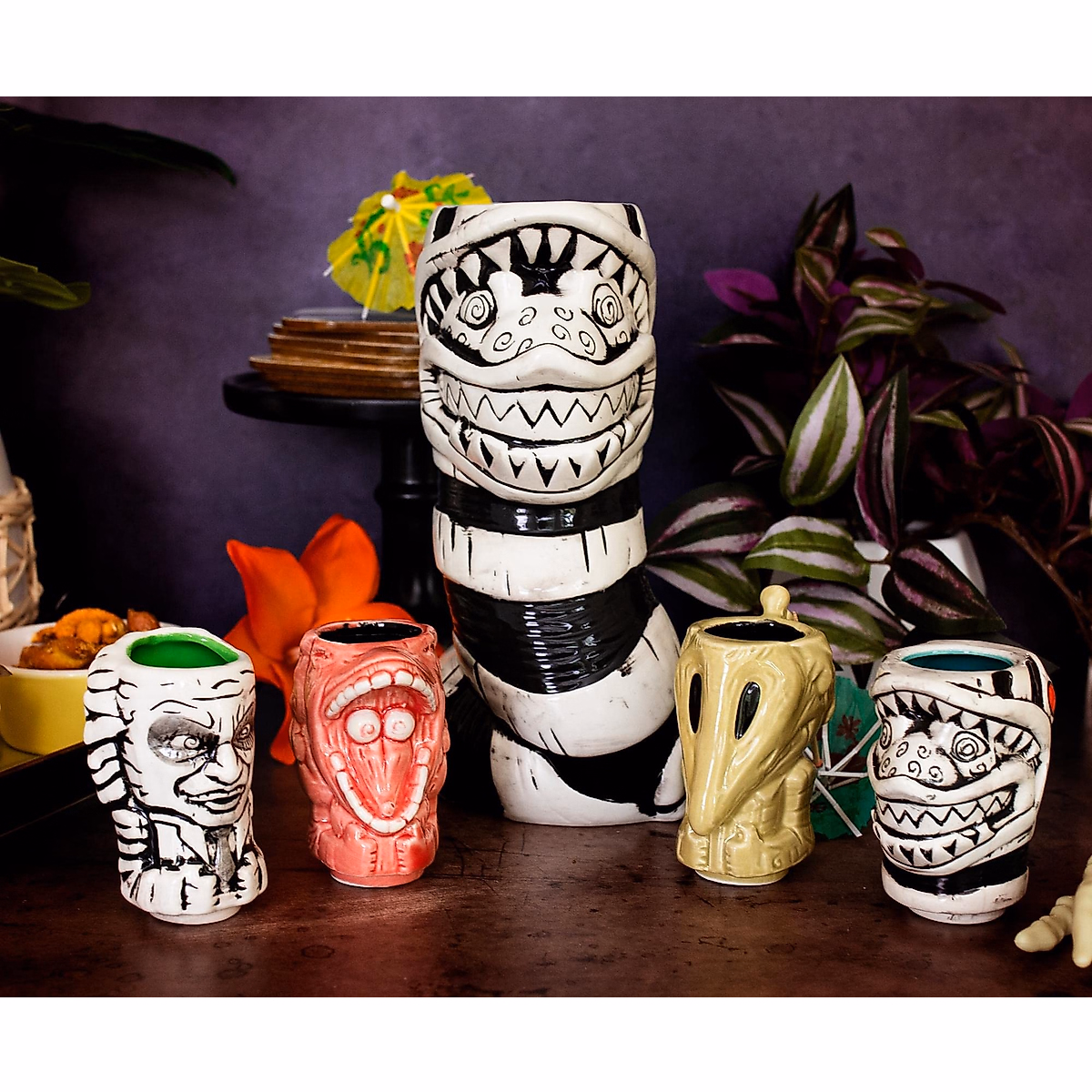 Geeki Tikis Beetlejuice Sandworm 26-Ounce Ceramic Mug | Cocktail Tumbler, Beer Mug Glassware For Liquor, Beverages, Pub Drinks, Tropical Drinkware For Home Bar | Tim Burton Gifts and Collectibles