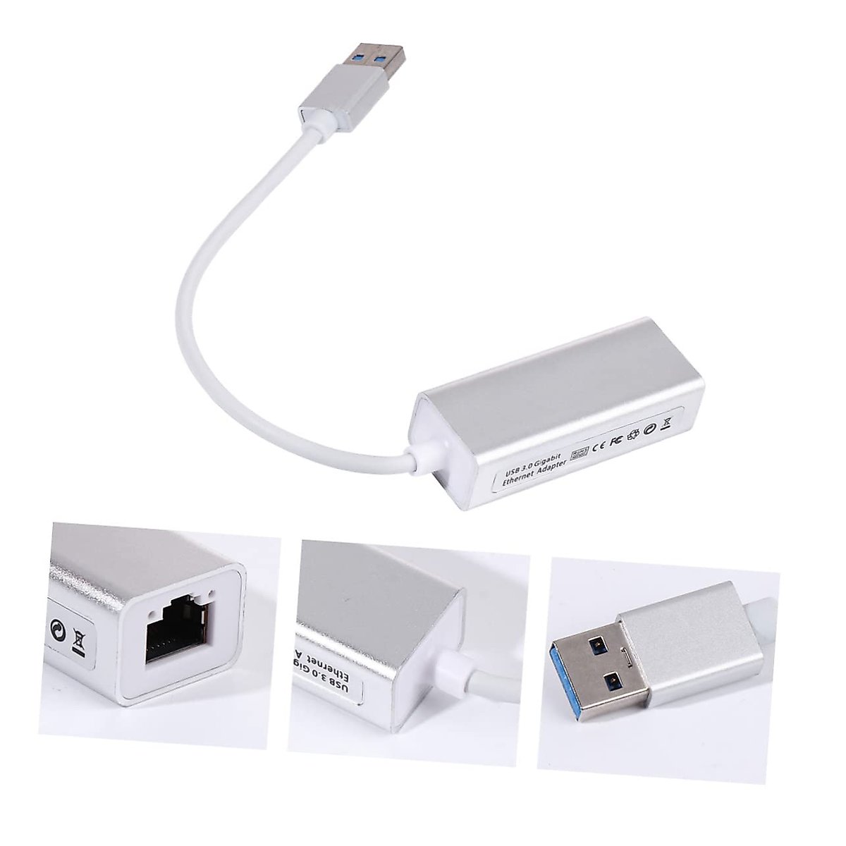 UKCOCO 1pc Network Adapter Micro USB Hub Micro USB Splitter USB Hubs USB Adapter Computer Adapter Splitter USB Hub for Computer Usb3.0 to Adapter Wired Aluminum Alloy Receiver
