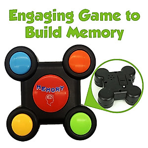 toyofmine Memory Game Brain Teaser Puzzles Handheld Games with Lights - Competitive Maze Challenge Gameplay -Cognitive Developmental Brain Teaser Puzzle Toy for Kids Ages 4-8