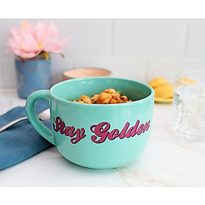 Silver Buffalo The Golden Girls Ceramic Soup Mug with Vented Lid | Holds 24 Ounces