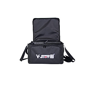 V-Show Portable Carry Bag for Wireless Battery Uplights - Durable Soft-Sided Bag for 4 Freedom Par Light fixtures, for DJ Wedding Party Par light