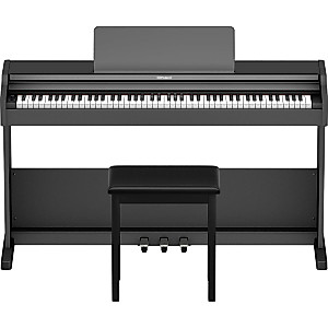 Roland RP107 Digital Compact and Affordable Home Piano with Traditional Upright Styling | Perfect for Beginners |Onboard Bluetooth & More,Black