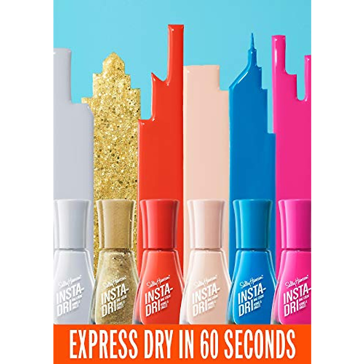 Sally Hansen - Insta-Dri Fast-Dry Nail Color, Silver Stallion