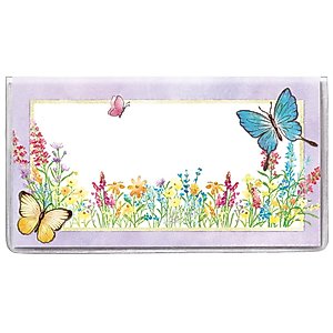 Wildflower 2 Year Planner, Additonal Space for Notes, Plastic Cover, Wildflower Design - Measures 6 3/4" Long x3 5/8" Wide