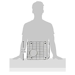 Transolid TSGRDO-R Radius Right Side Bottom Sink Grid, 11" L x 13" W x 1" H, Stainless Steel