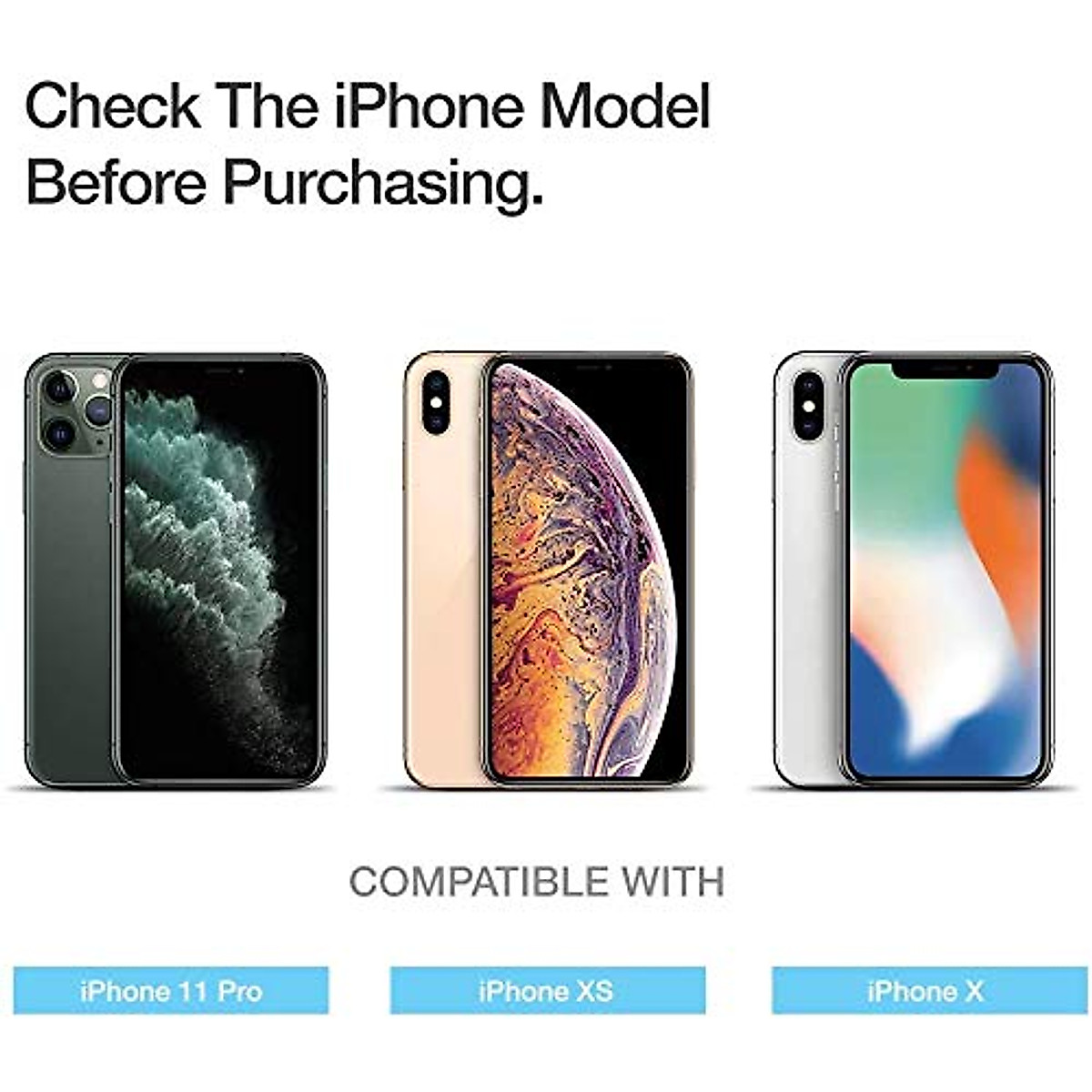 TETHYS Glass Screen Protector Designed for iPhone 11 Pro/iPhone Xs [Edge to Edge Coverage] Full Protection Durable Tempered Glass Compatible iPhone X/XS/11 Pro [Guidance Frame Include] - Pack of 3