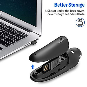 Presentation Clicker Wireless Presenter Remote Clicker for PowerPoint Presentation Remote, RF 2.4GHz USB Presentation Clicker PPT PowerPoint Clicker for Mac, Keynote, Computer, Laptop