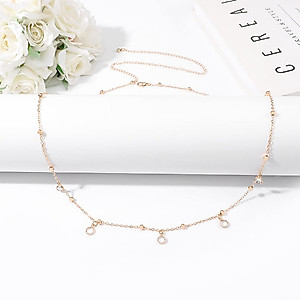 Sixexey Boho Waist Chain Gold Bead Belly Chains Summer Beach Body Jewelry for Women