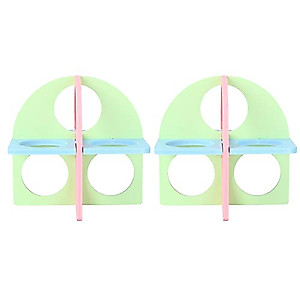 2PCS Pet Hamster Fitness Circle Toys Funny Hamster Playthings (Random Color) Funny Toys