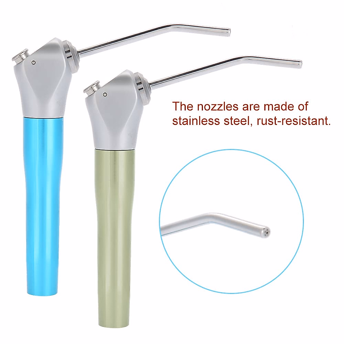 2 Colors Air Water Spray Triple 3-Way Syringe Nozzles