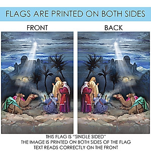 Toland Home Garden 109723 Star Of Bethlehem Christmas Flag 28x40 Inch Double Sided Christmas Garden Flag for Outdoor House Winter Flag Yard Decoration