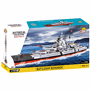 COBI Historical Collection World War II Battleship Bismarck, White