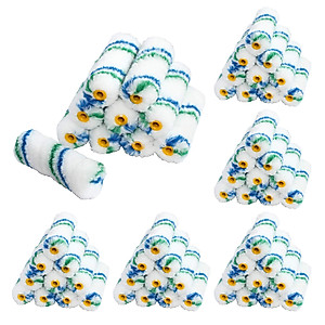 60 Piece Mini Rollers Covers Paint Tools 4 Inch 1/2" Nap 4" Roller