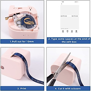 3X P12&P12-Pro Wave Satin Ribbon Original 12mm x 2m Silk Ribbon 3 Colors Q5-WRVR31/WRVR34/WRV31 Satin Ribbon Gift for Party, Wedding DIY Gift Wrapping Compatible for Phomemo P12&P12 Pro Label Printer