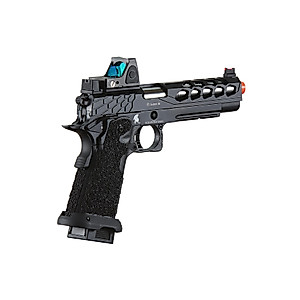 Lancer Tactical STRYK Hi-Capa 5.1 Gas Blowback Airsoft Pistol with Red Dot Reflex Sight
