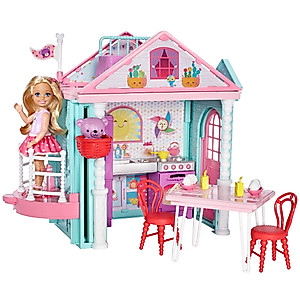 Barbie Club Chelsea Two-Story Playhouse Playset and Teddy Bear