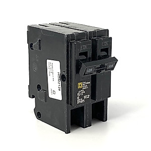 SCHNEIDER ELECTRIC 120/240-Volt 125-Amp HOM2125 Miniature Circuit Breaker 120/240V 125A, Black