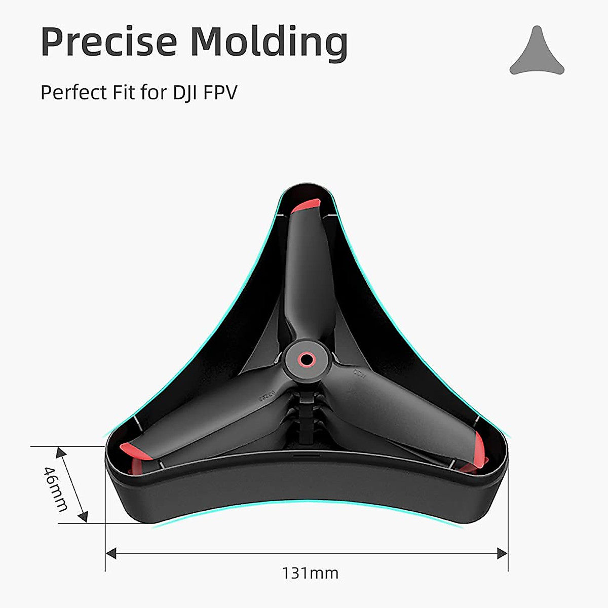 Anbee Propeller Storage Case Props Carrying Case Protective Box Compatible with DJI FPV Drone (2PCS)