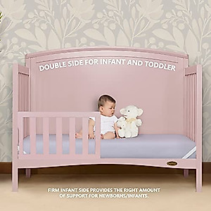 Dream On Me Starbright Breathable Fiber Crib and Toddler Mattress, Greenguard Gold Certified, Periwinkle
