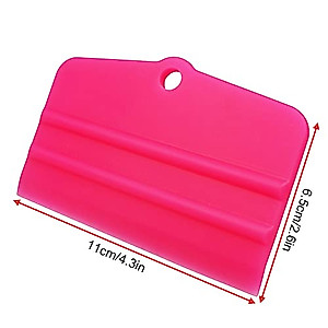 Gebildet PPF Squeegee Soft Silicone Rubber Scraper,Vinyl Wrap and Window Tint Windshield Glass Cleaning Squeege,Anti-Scratch TPU Coating Scraper for Car Vinyl Paint Protection Film Installation