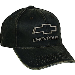 Outdoor Cap Men's Chevrolet Weathered Cap with Under Visor, Brown/Realtree Xtra, One Size