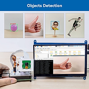 SunFounder Pan-Tilt HAT V3.0 with Camera for Raspberry Pi 4B 3B+ 3B, Supports Continuous Shooting, Time Lapse Photography, Color/Face/Hands/Pose Detection
