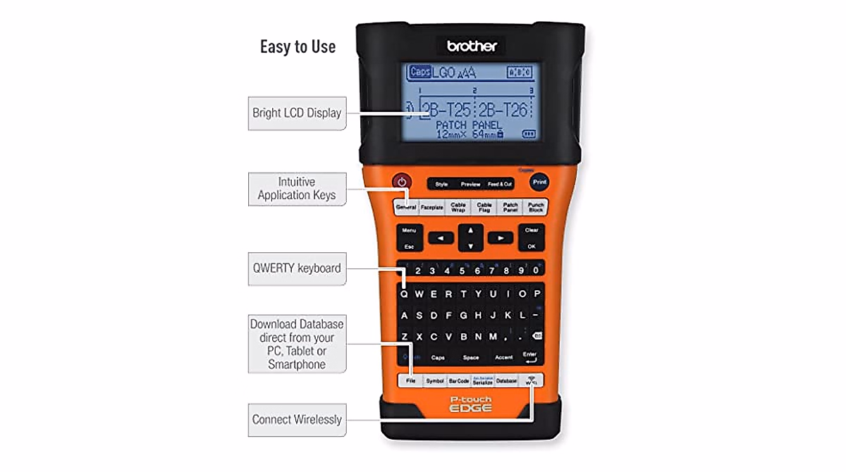 Brother PT-E550W Wireless Label Maker - Durable & High-Speed Printing