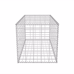 loibinfen Fence Panel Outdoor Privacy Fence Screen Gabion Basket for Retaining Wall Block Gabion Cages Outdoor Decorative Fences Fencing for Yard, Silver Galvanized Steel 39.4"x19.7"x19.7"