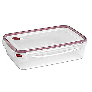 Sterilite 03426604 16.0 Cup BPA Free Rectangle UltraSeal Food Storage Container, For Meal Prep, Leftovers, or Work Lunch, Dishwasher Safe, Red, 8 Pack