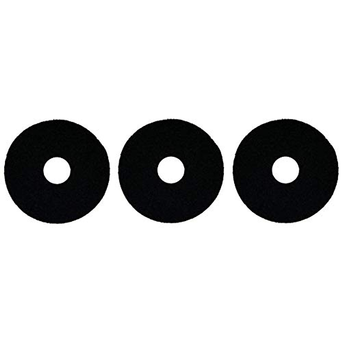 Oreck Commercial 437071 Strip Orbiter Pad, 12" Diameter, Black, for ORB550MC Orbiter Floor Machine (Thrее Рack, Black)