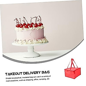 BESPORTBLE Zip Ties Outdoor Insulation Bags Zip Ties Outdoor Non-woven Fabric Food Warmer Bag Cold Food Bags High Capacity Storage Bags Reusable Grocery Bag