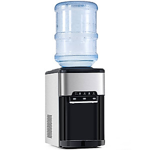 3 in 1 Water Dispenser with Ice Maker Countertop Portable Water Cooler