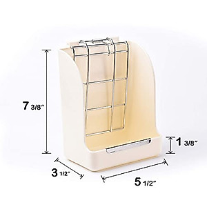 CalPalmy 2-Pack Hay Feeder for Rabbits, Guinea Pigs, and Chinchillas - Minimize Waste and Mess with 5 1/2" x 3 1/2" x 7 3/8" Hanging Alfalfa and Timothy Hay Dispenser