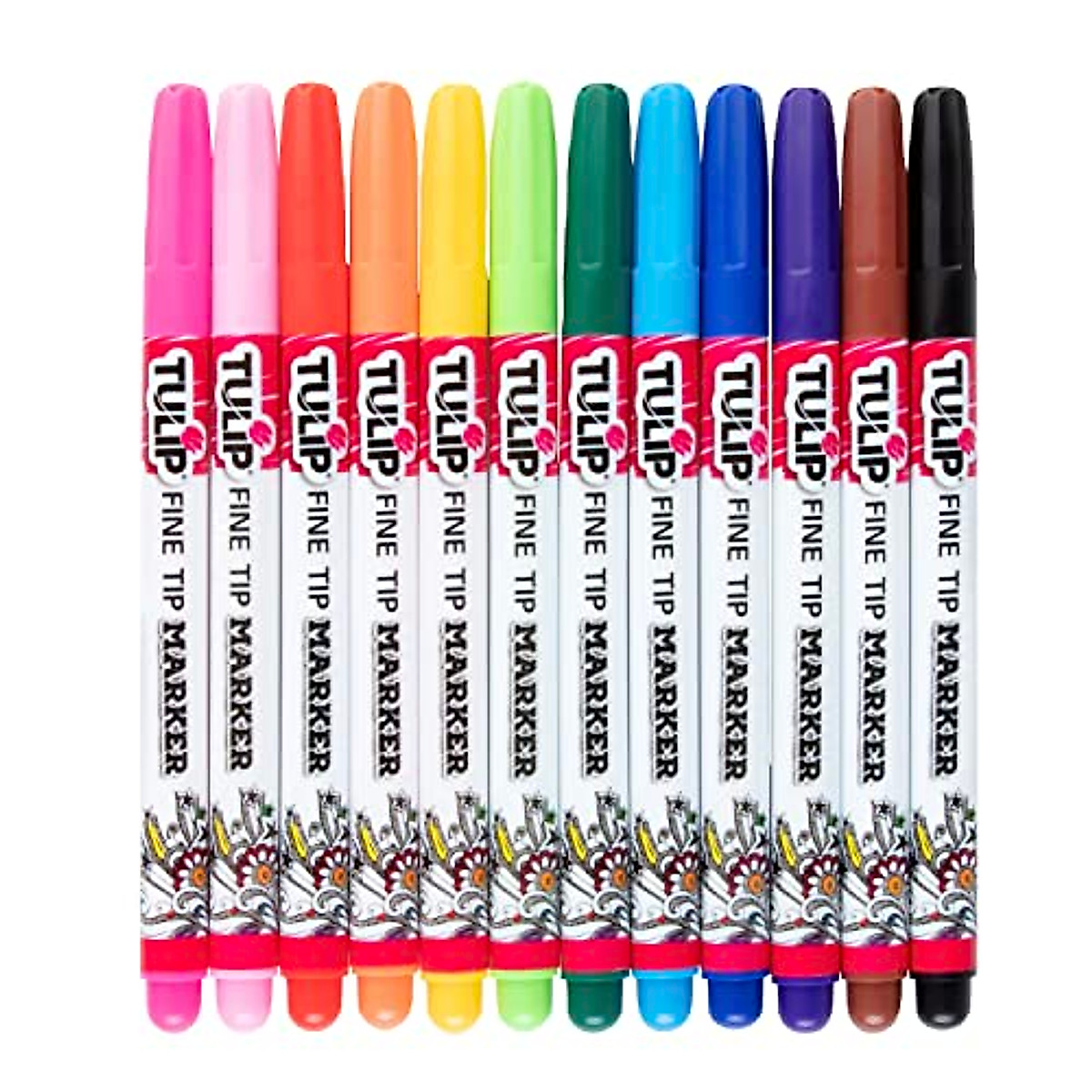 Tulip Fashion Markers 26662 Mkr 12Pk Fine Writers, As Detailed