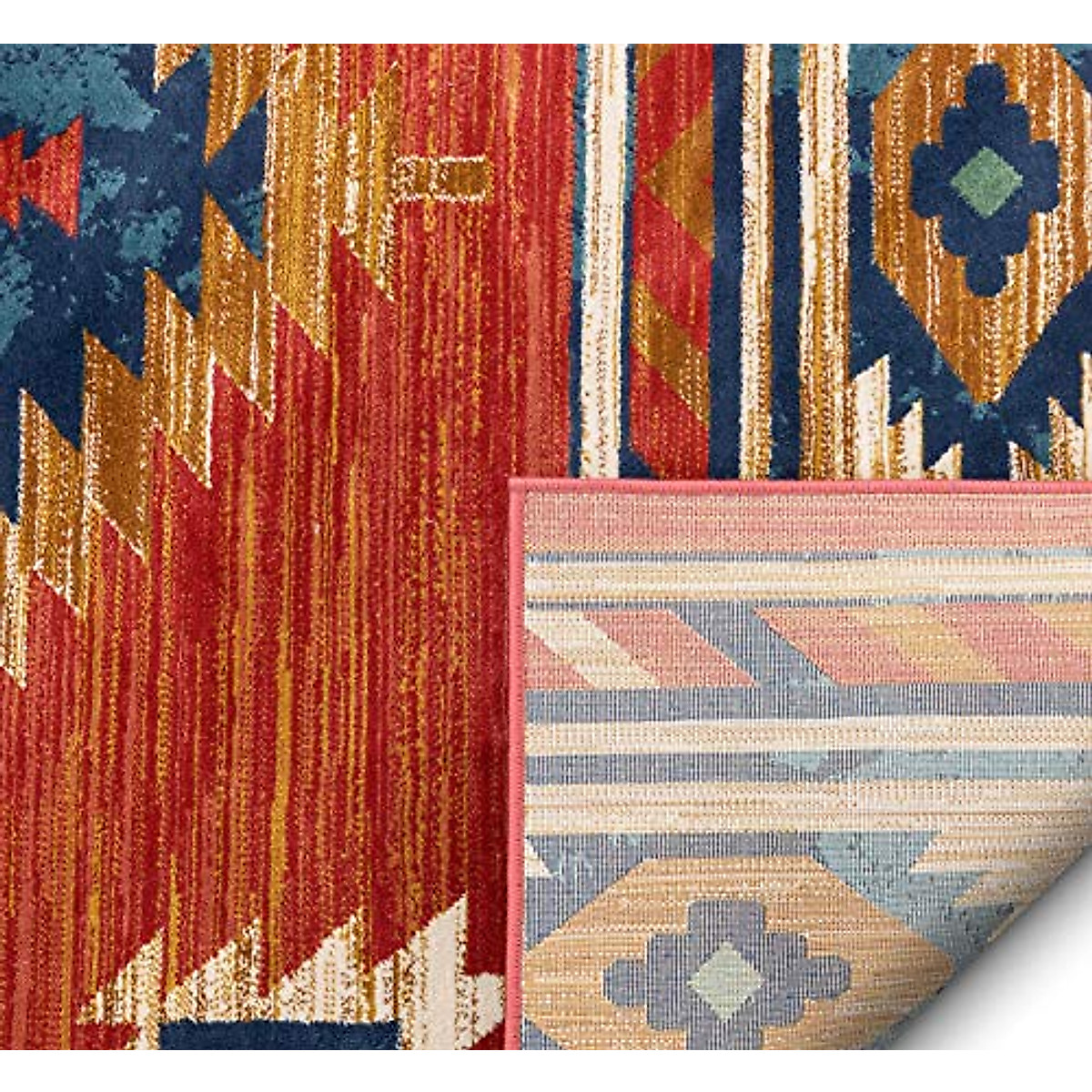 Well Woven Tulsa Lea Crimson Traditional Southwestern Tribal 2x4 (2'3" x 3'11") Area Rug