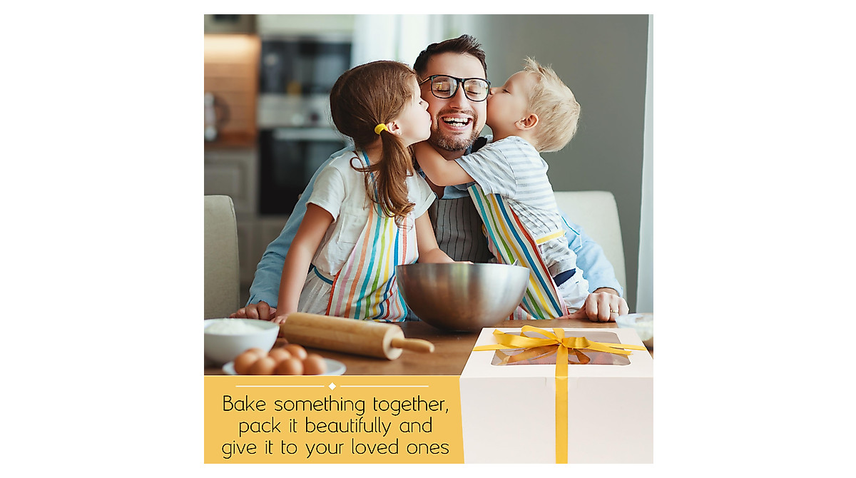 BELMAKS 10 Inch Cake Box Set for Perfect Gift Wrapping