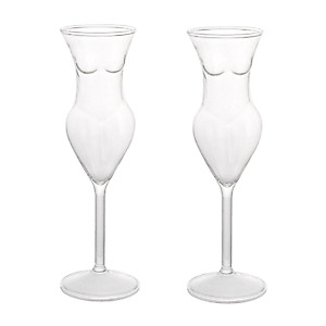 Novelty Champagne Goblet Wine Glasses Female Body Glasses for Home Restaurant Bar Party Decoration