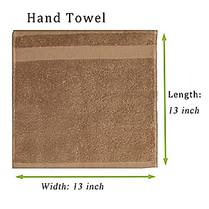 100% Cotton Luxurious Hotel Quality Hand Towels Soft and Absorbent, Premium Quality Perfect for Daily Use - Machine Washable (Camle)